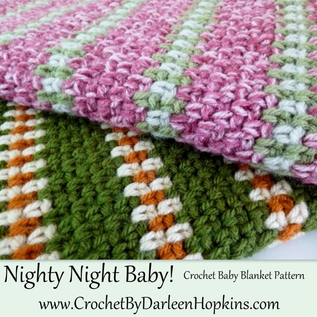 Nighty Night Crochet Pattern Baby Blanket INSTANT Pdf DOWNLOAD Use ...