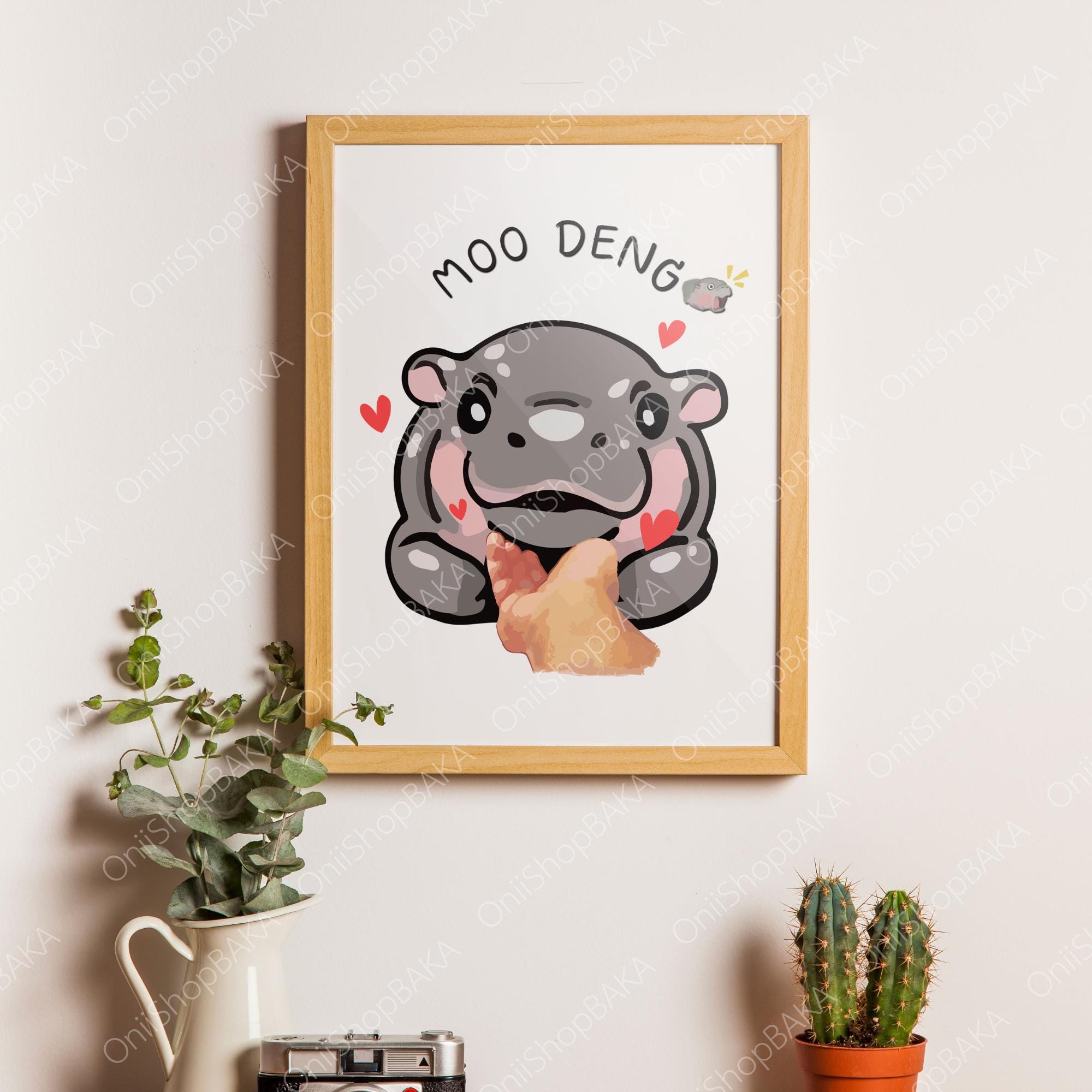 Moo Deng, Bouncy Pig PNG, Trending Thai Hippo, Animal PNG, Thai Baby ...