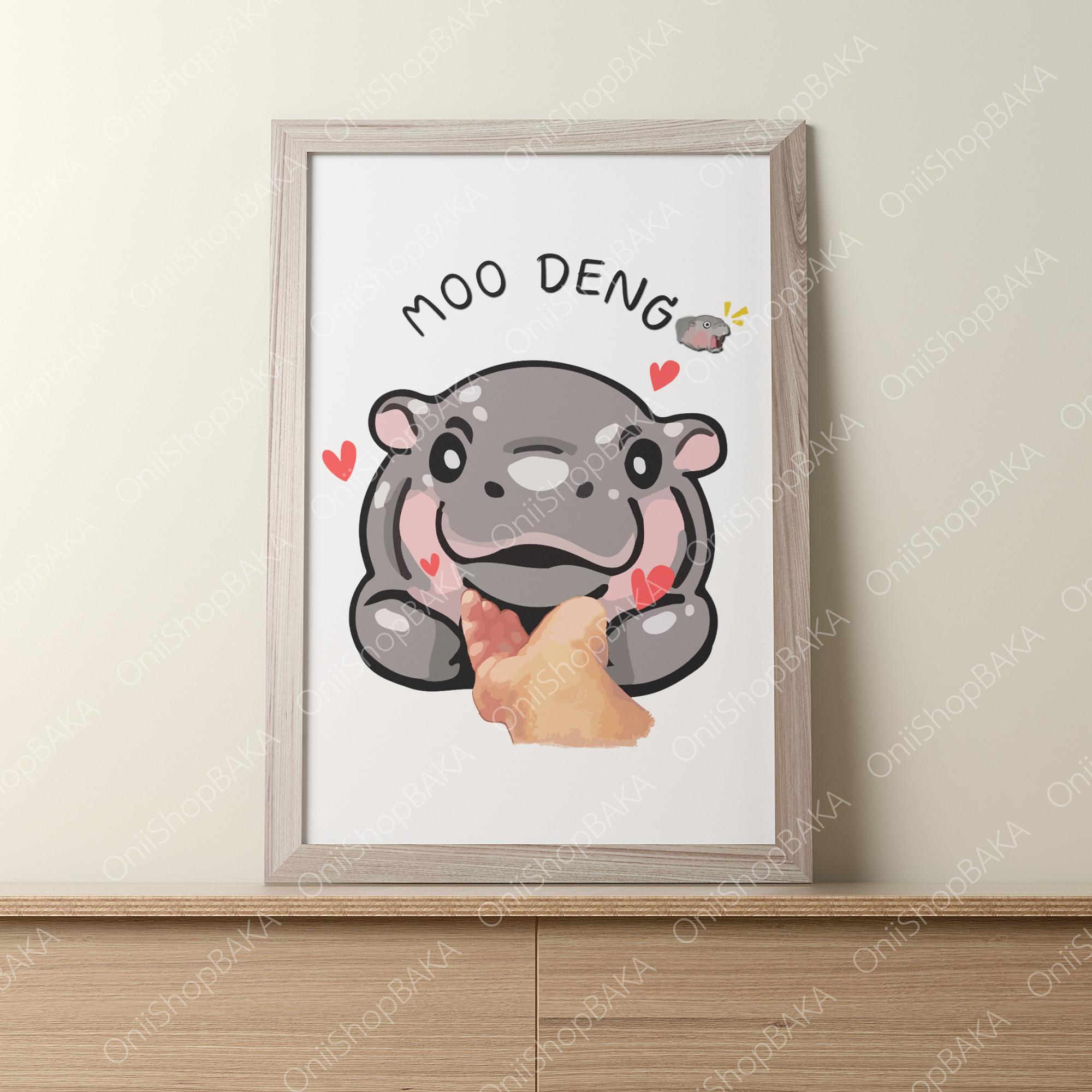 Moo Deng, Bouncy Pig PNG, Trending Thai Hippo, Animal PNG, Thai Baby ...