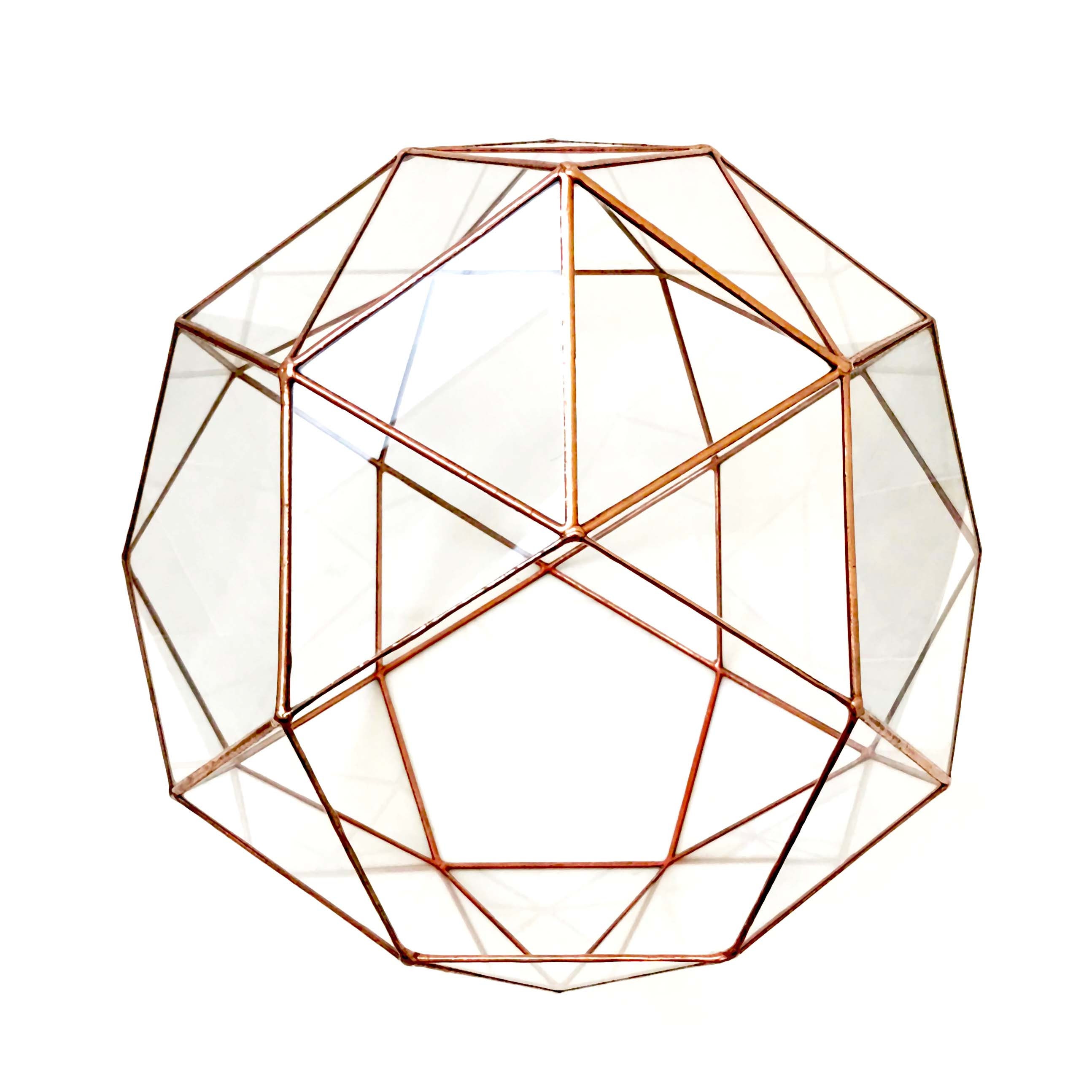 Roofed Icosidodecahedron Mega Terrarium / Geometric Glass - Etsy