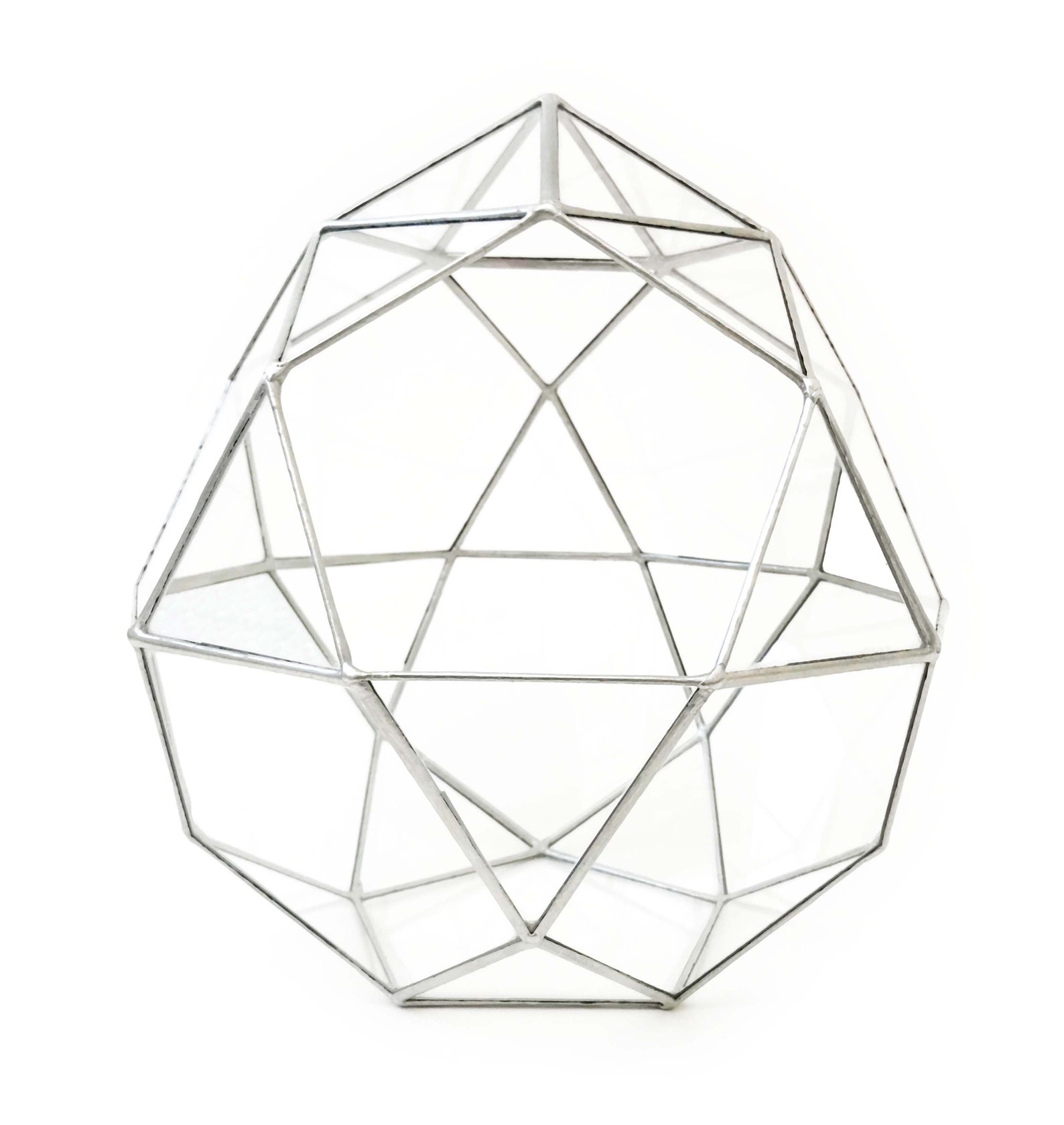 Roofed Icosidodecahedron Mega Terrarium / Geometric Glass - Etsy