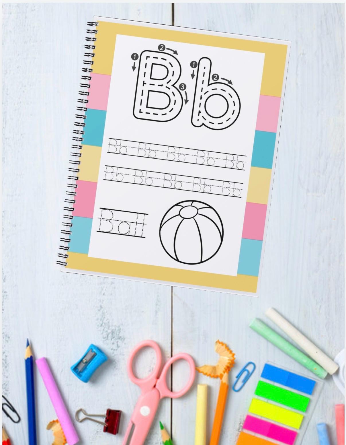 ABC Tracing/coloring Booklet - Etsy
