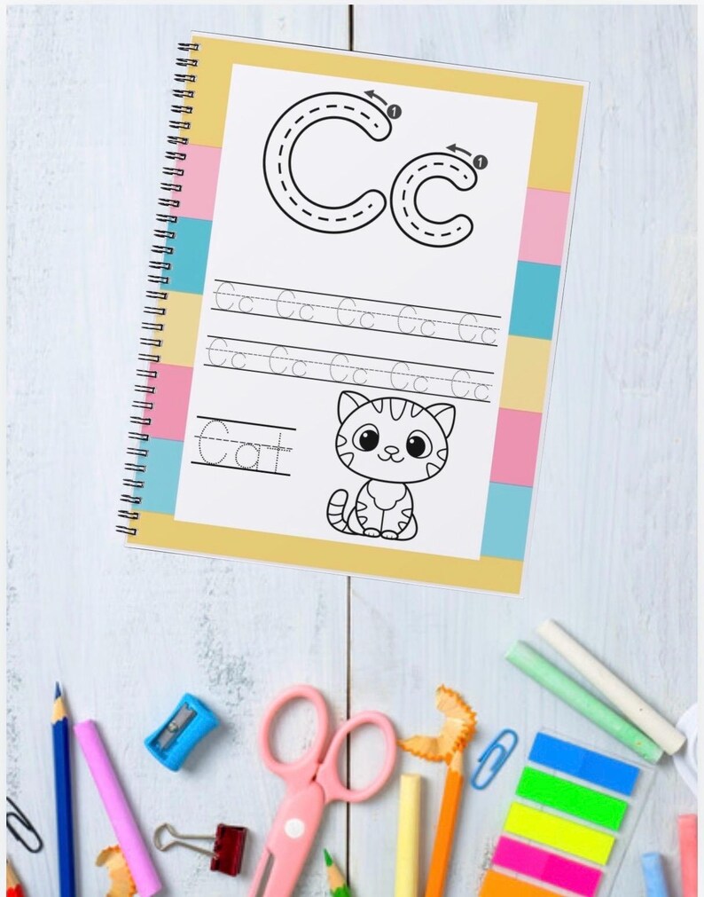ABC Tracing/coloring Booklet - Etsy