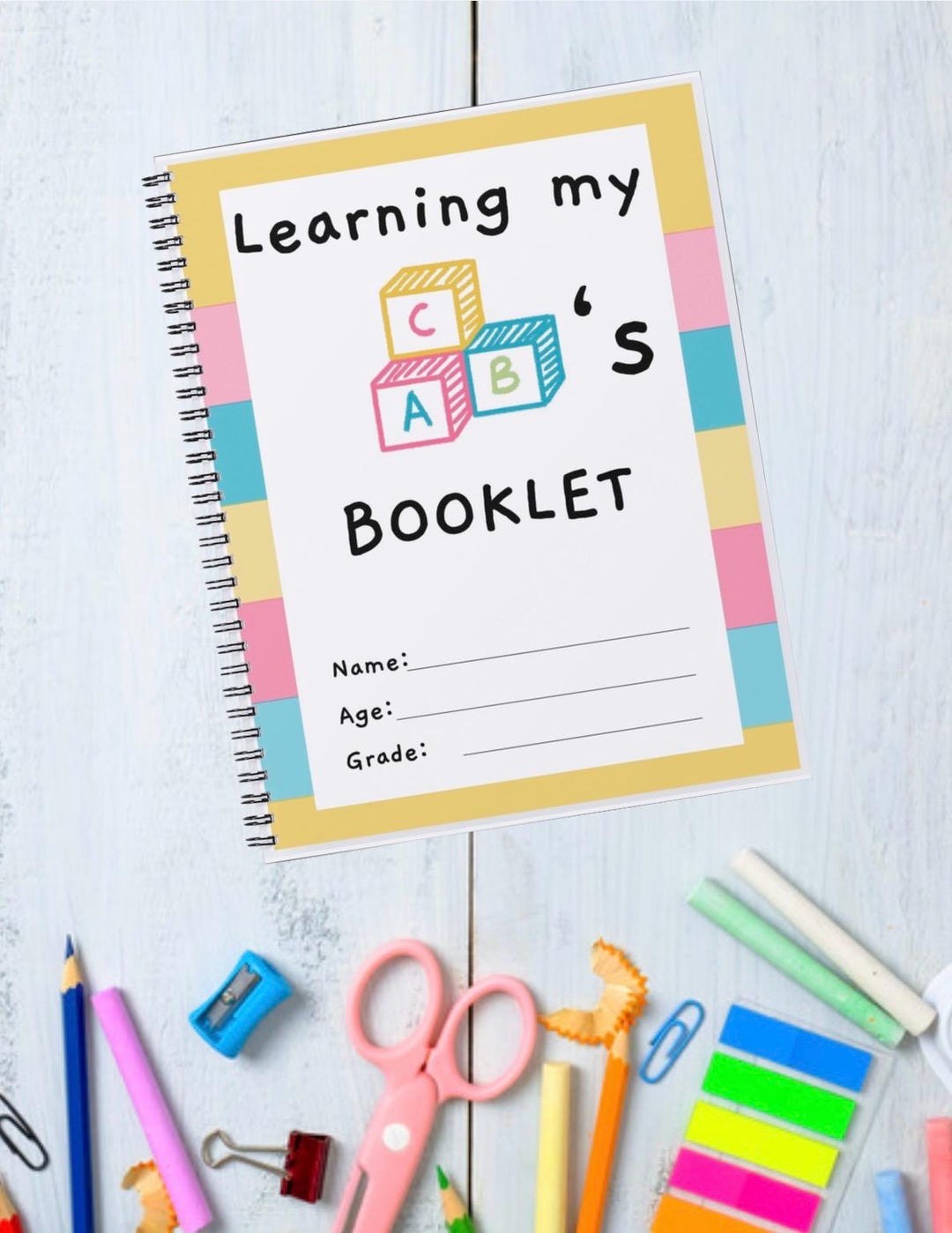 ABC Tracing/coloring Booklet - Etsy