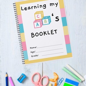 ABC Tracing/coloring Booklet - Etsy
