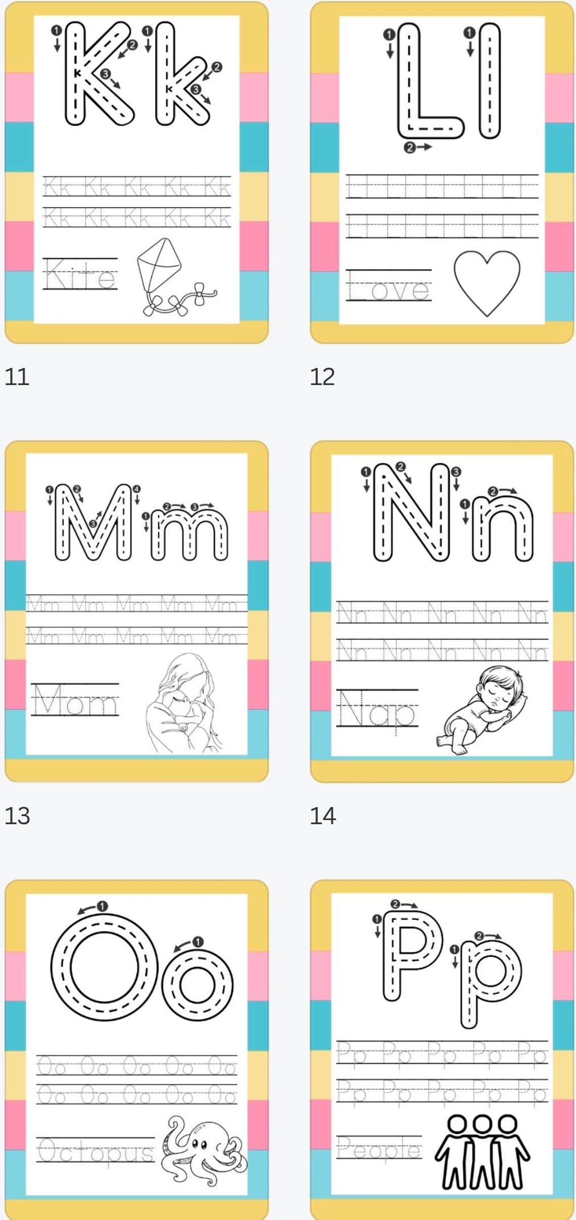 ABC Tracing/coloring Booklet - Etsy