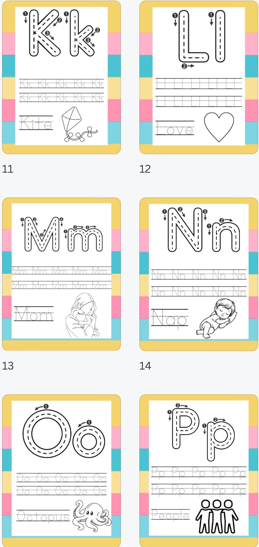 ABC Tracing/coloring Booklet - Etsy