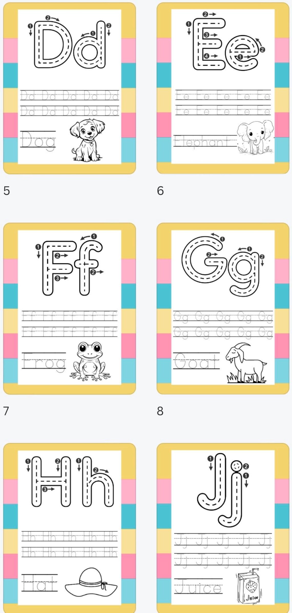 ABC Tracing/coloring Booklet - Etsy