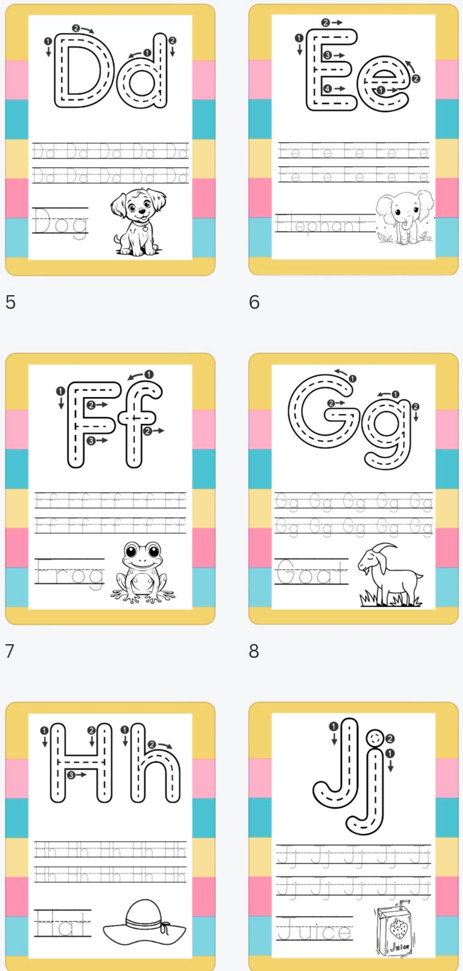 ABC Tracing/coloring Booklet - Etsy