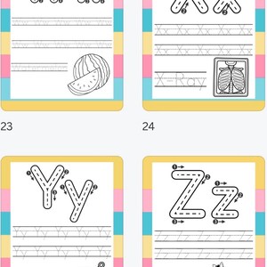 ABC Tracing/coloring Booklet - Etsy