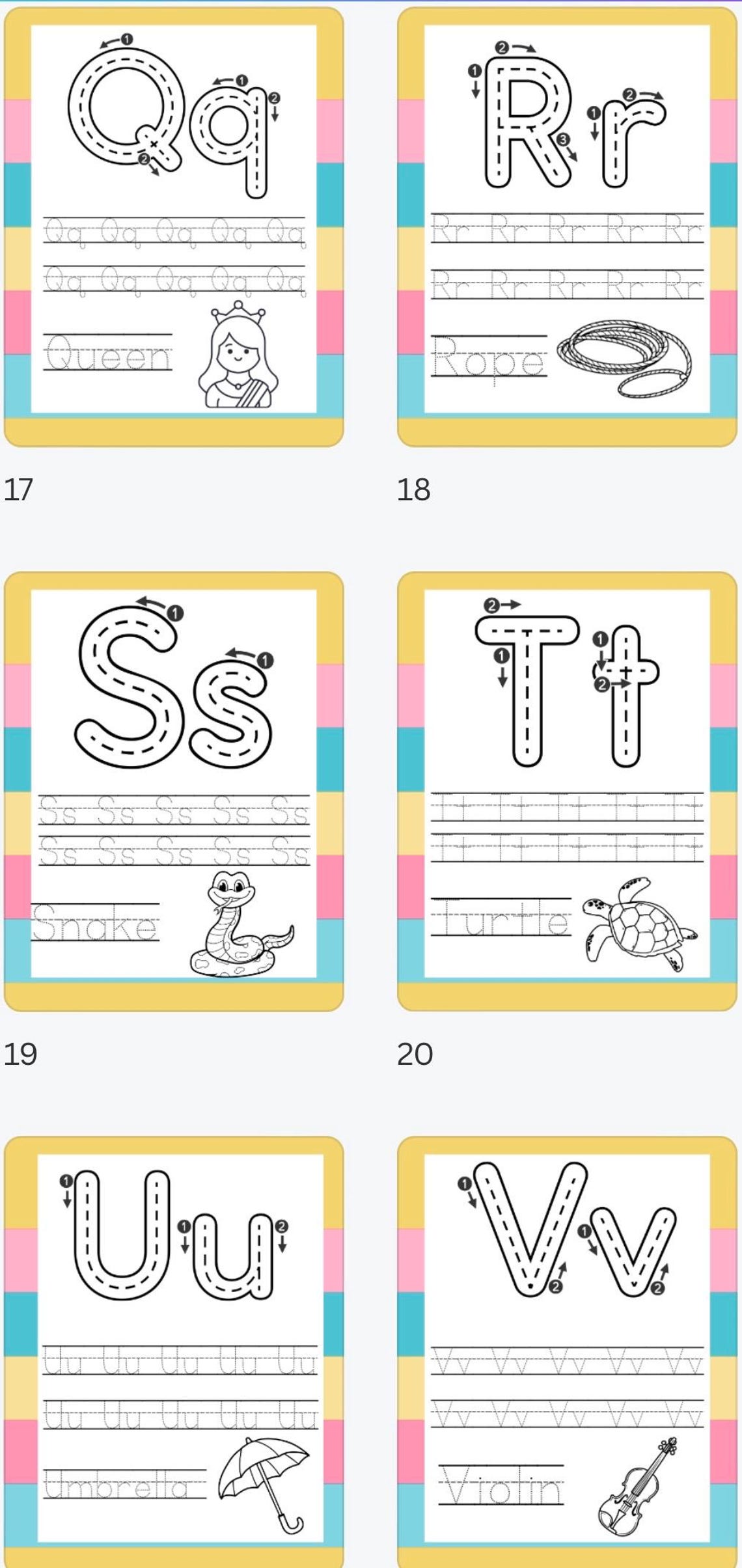 ABC Tracing/coloring Booklet - Etsy