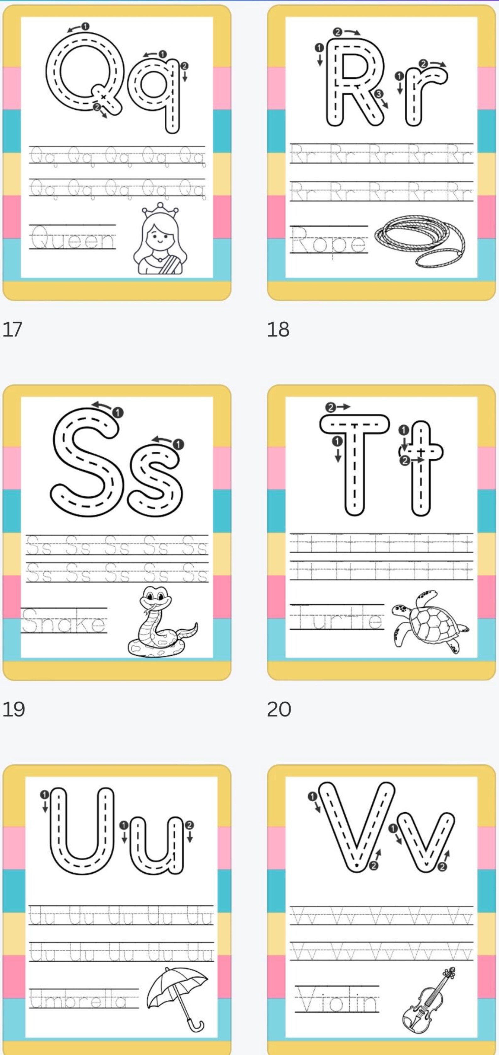 ABC Tracing/coloring Booklet - Etsy