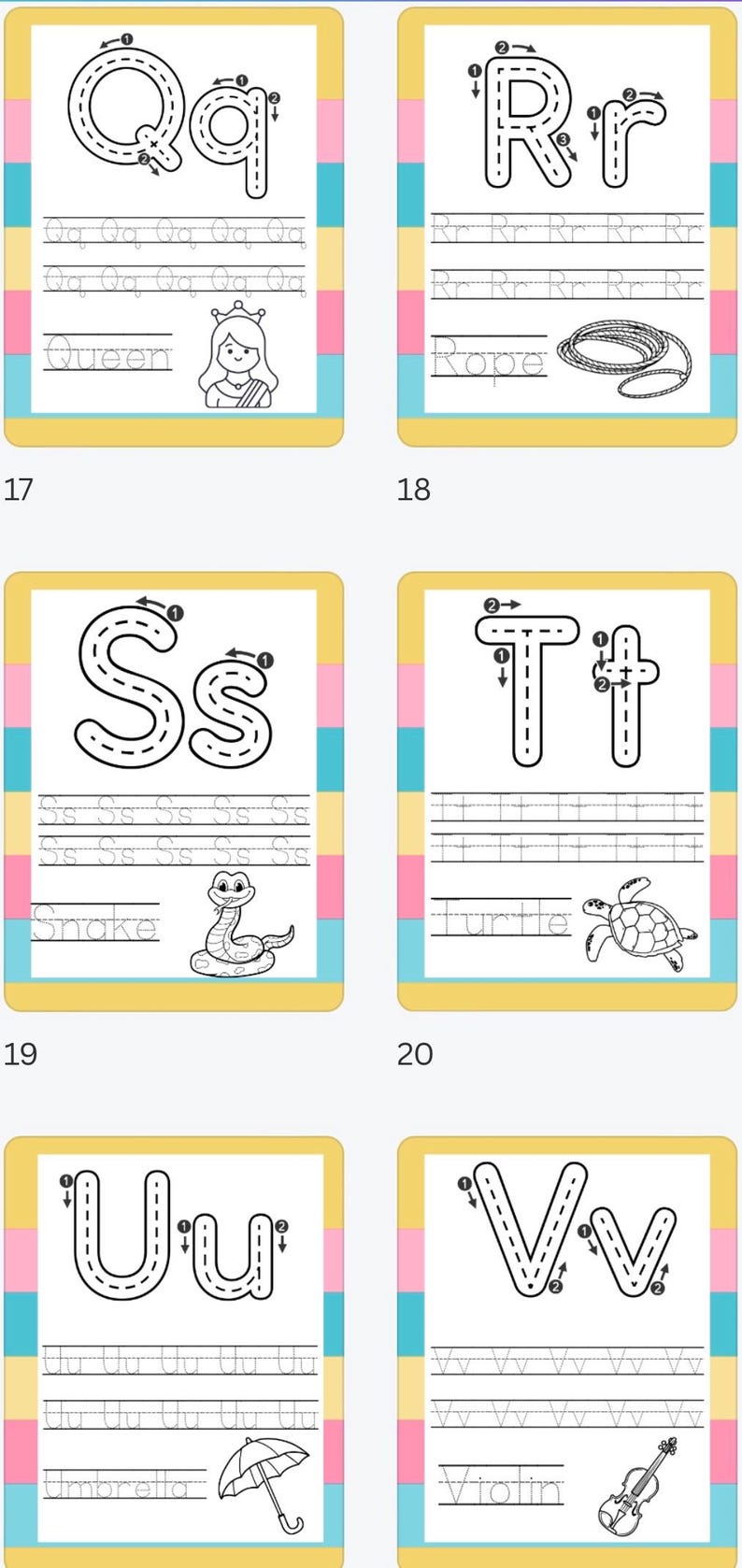 ABC Tracing/coloring Booklet - Etsy