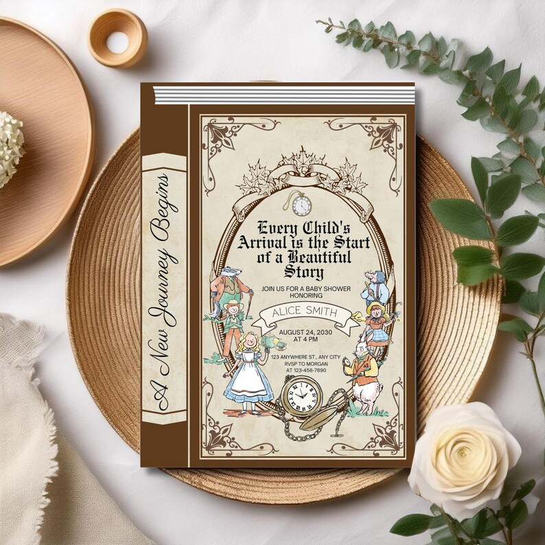 Storybook Themed Baby Shower, Baby Shower Invites Bookish, Next Chapter ...