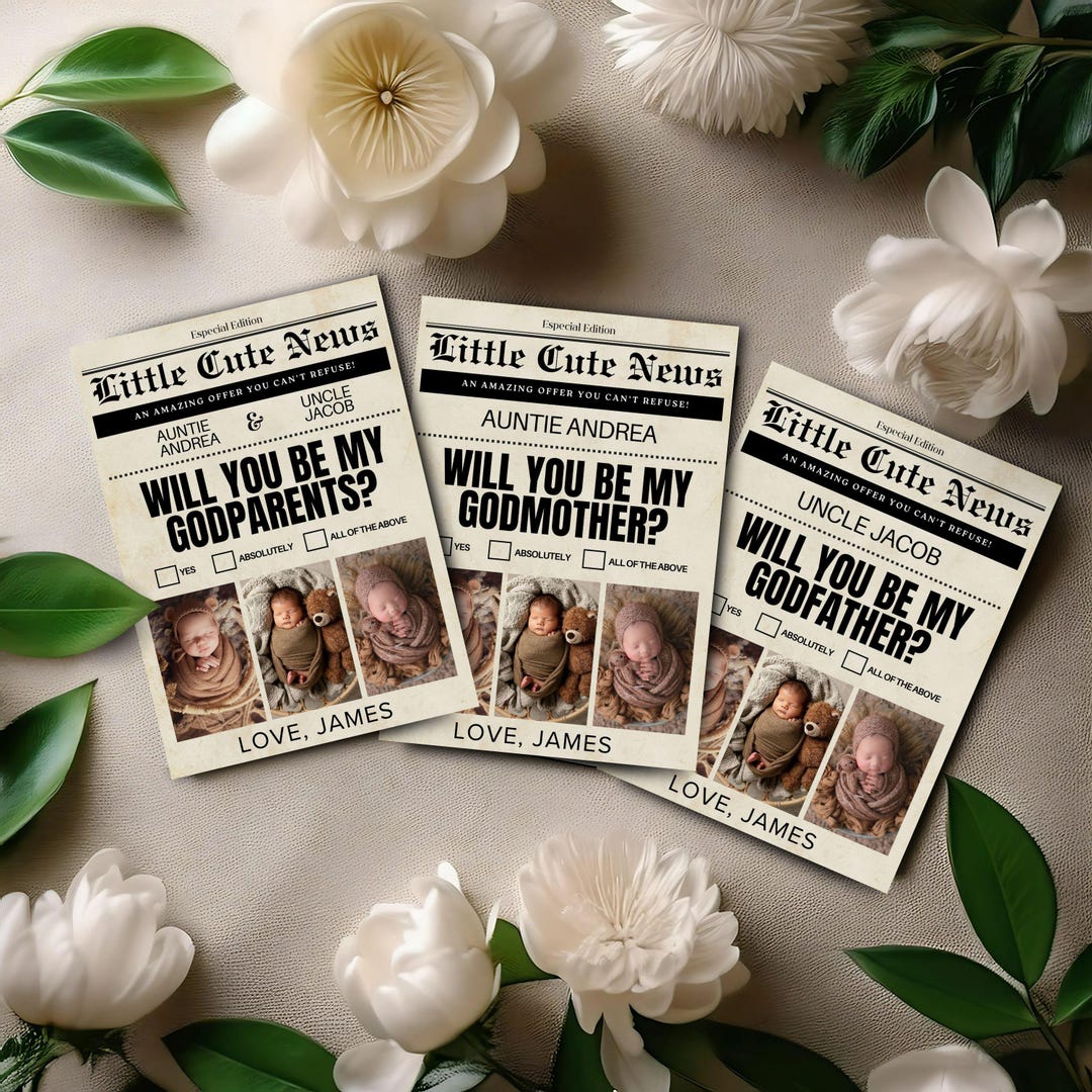 Godmother Proposal, Godparent Proposal, Godparents Proposal, Asking ...