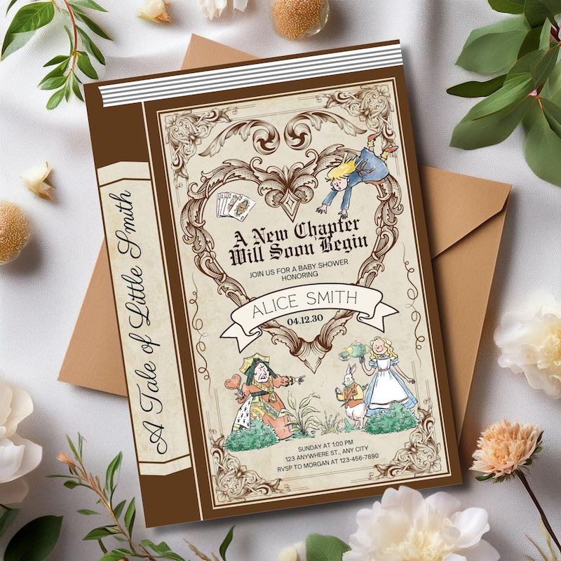 Book Invitation - Etsy