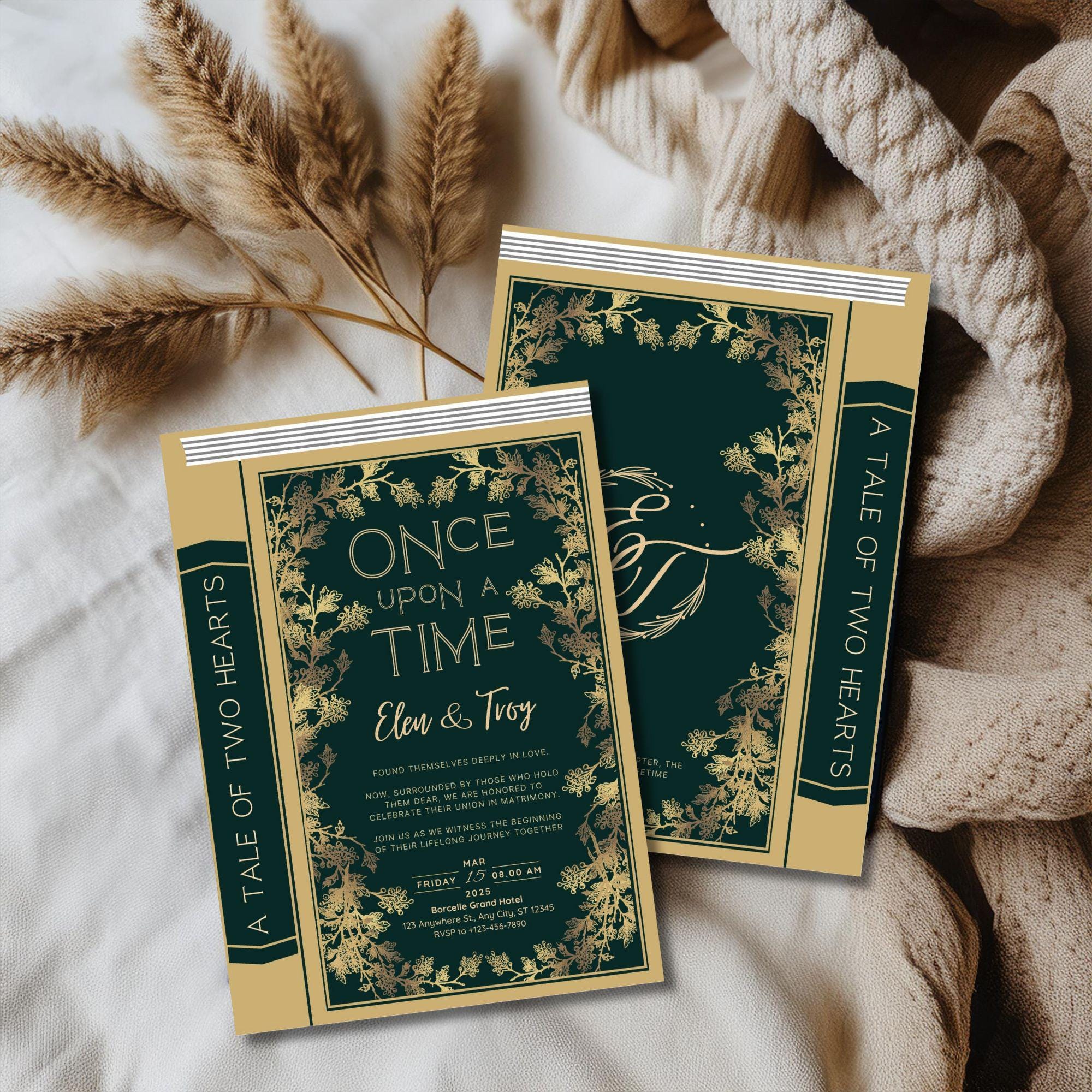 Enchanted Garden Wedding, Dreamy Fairytale Wedding Invite, Whimsical ...