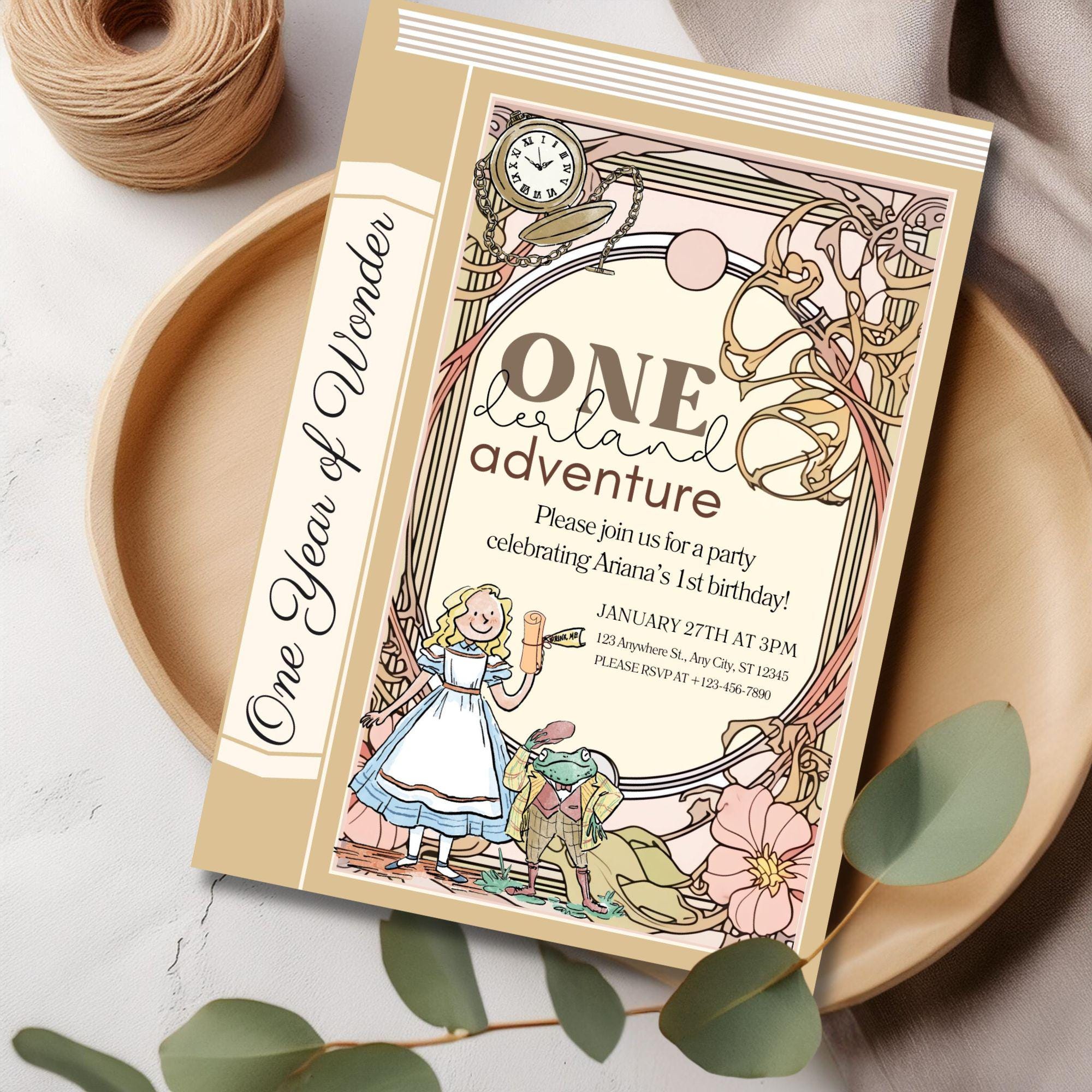 First Birthday Book Themed Invitation, Reading Party Invite, Book Worm ...