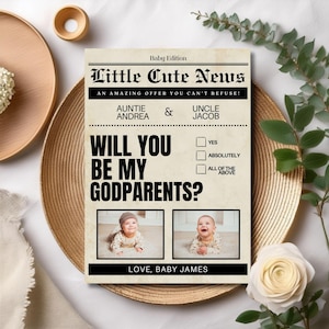 Godparent Proposal for Baptism Proposal for Godmother, Will You Be My ...