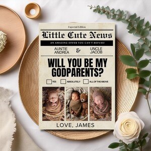 Godmother Proposal, Godparent Proposal, Godparents Proposal, Asking ...