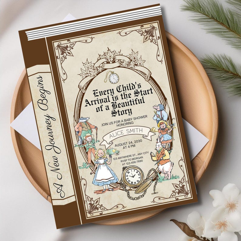 Storybook Themed Baby Shower, Baby Shower Invites Bookish, Next Chapter ...
