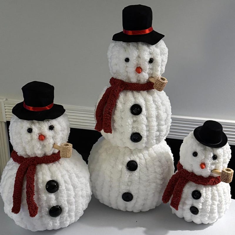 Chenille Snowman - Etsy