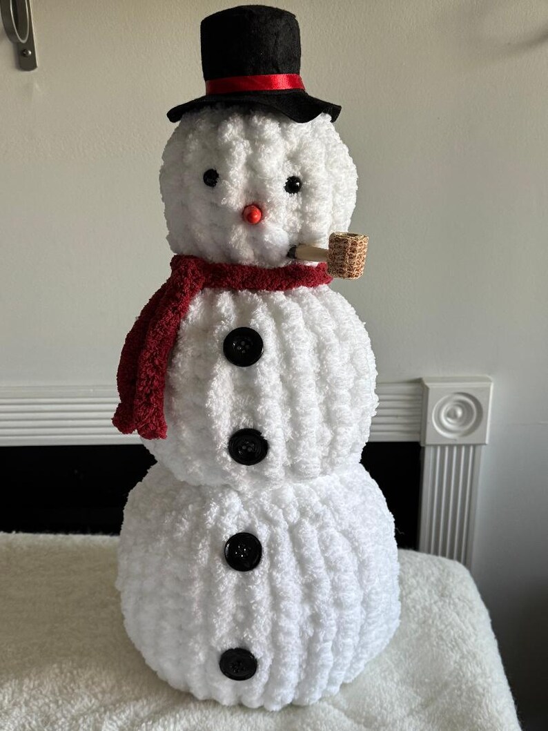 Handwoven Chenille Snowmen - Etsy
