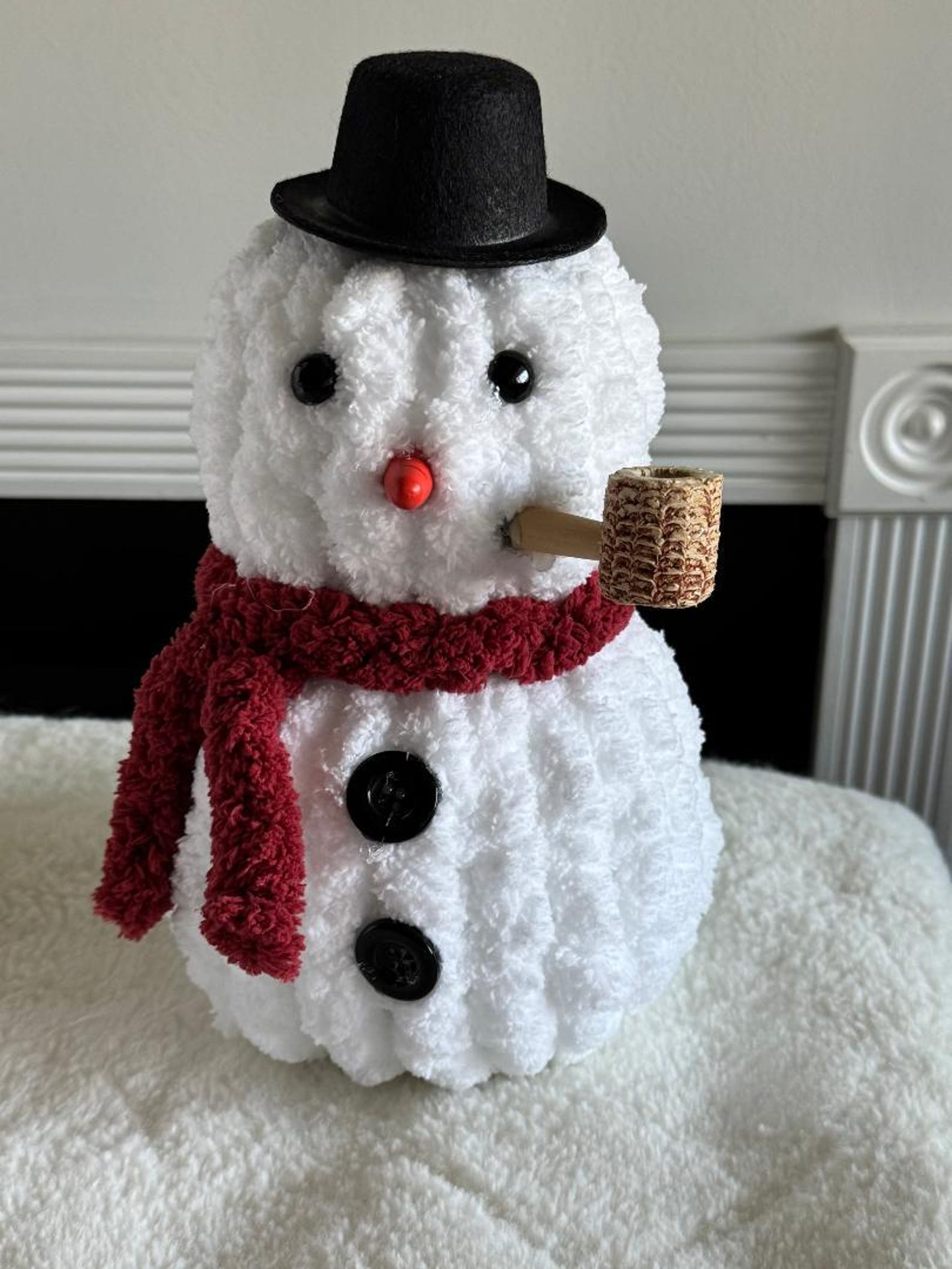 Handwoven Chenille Snowmen - Etsy