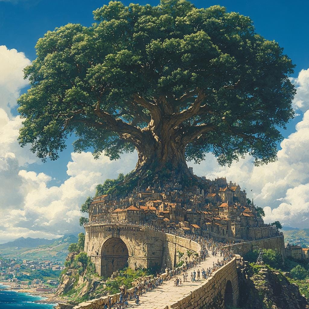 24 Enchanting Tree of Life Fantasy Clipart, Magical Tree Digital Art ...