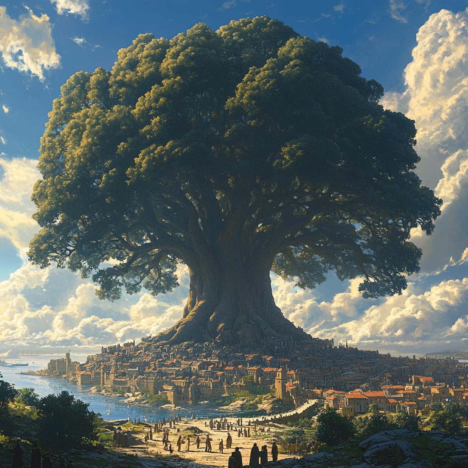 24 Enchanting Tree of Life Fantasy Clipart, Magical Tree Digital Art ...