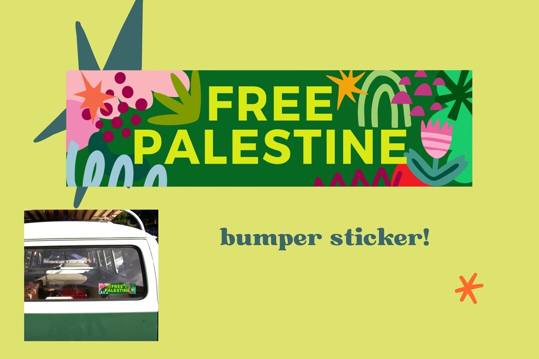 Free Palestine Bumper Sticker - Etsy