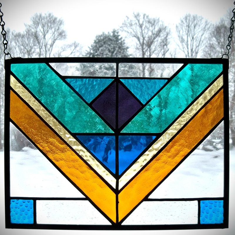 Stained Glass Window Panel - Etsy