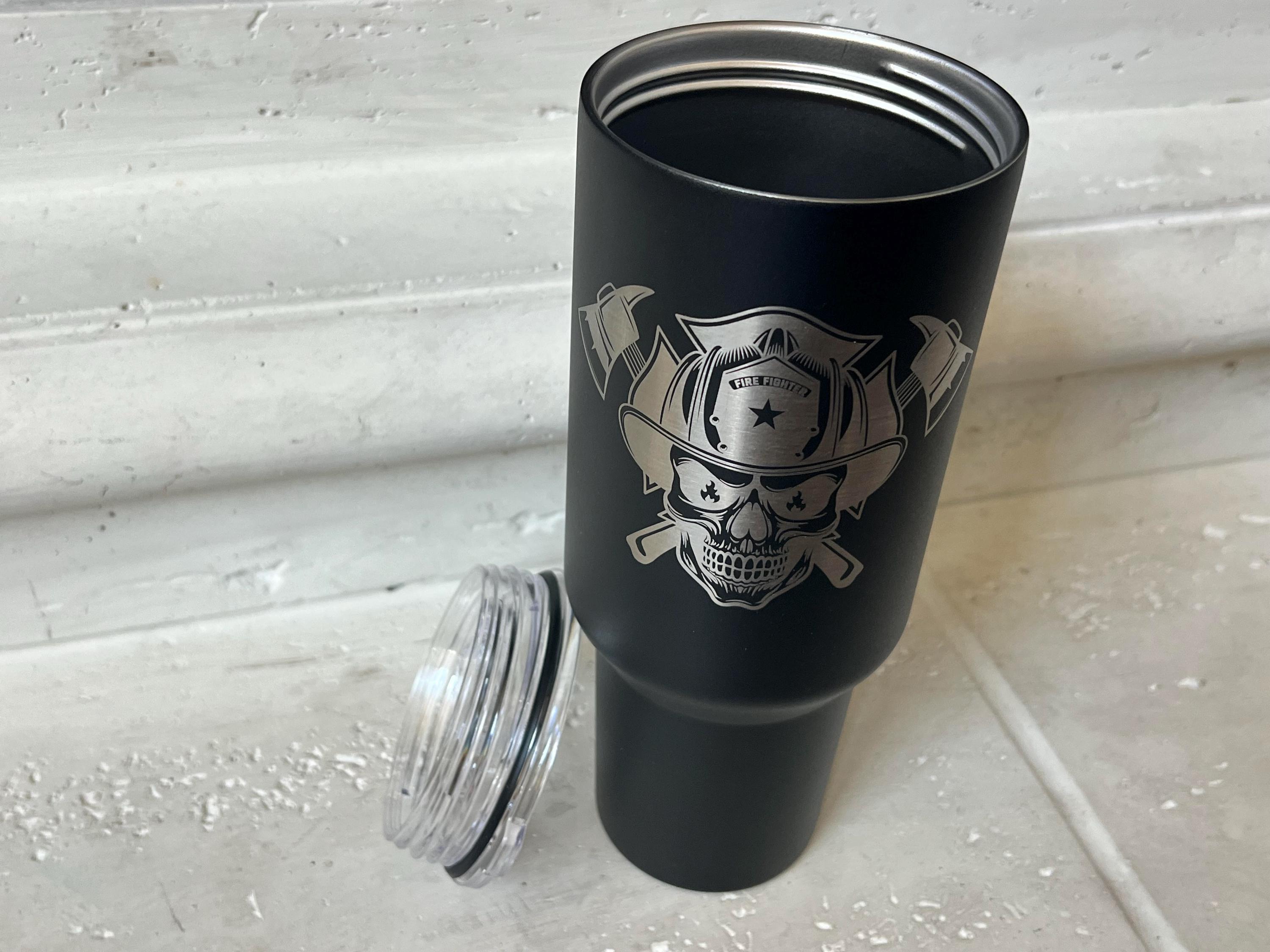 Fireman Gift Idea 40 Oz Laser Engraved Tumbler Best Gift for ...