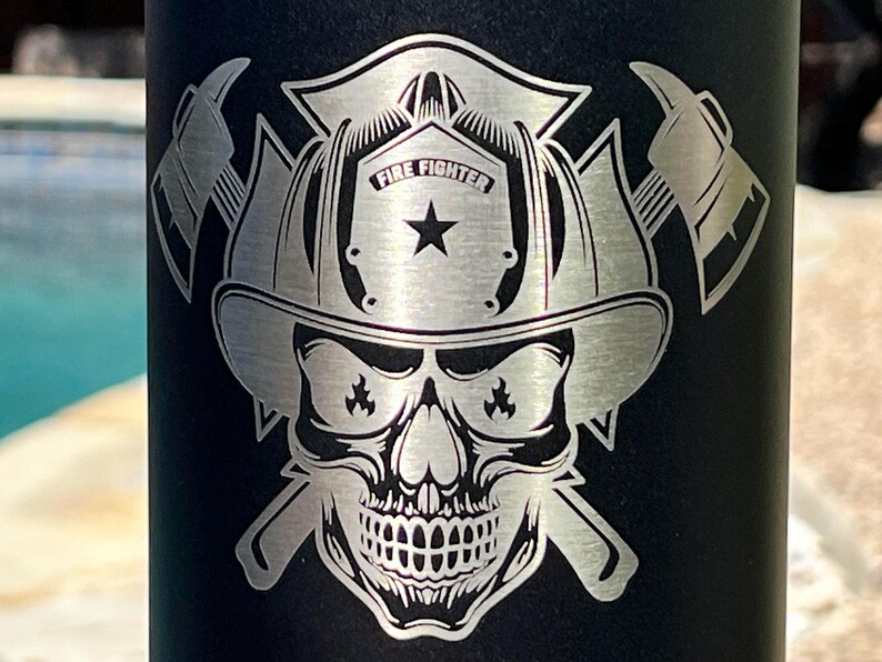 Fireman Gift Idea 40 Oz Laser Engraved Tumbler Best Gift for ...