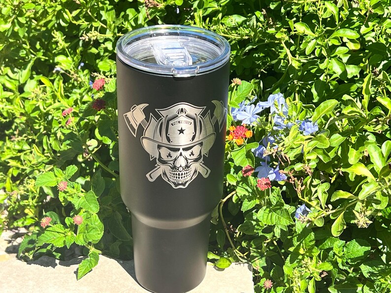 Fireman Gift Idea 40 Oz Laser Engraved Tumbler Best Gift for ...