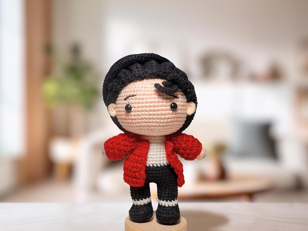 Michael Jackson Inspired Crochet Doll: Handmade Amigurumi - Etsy