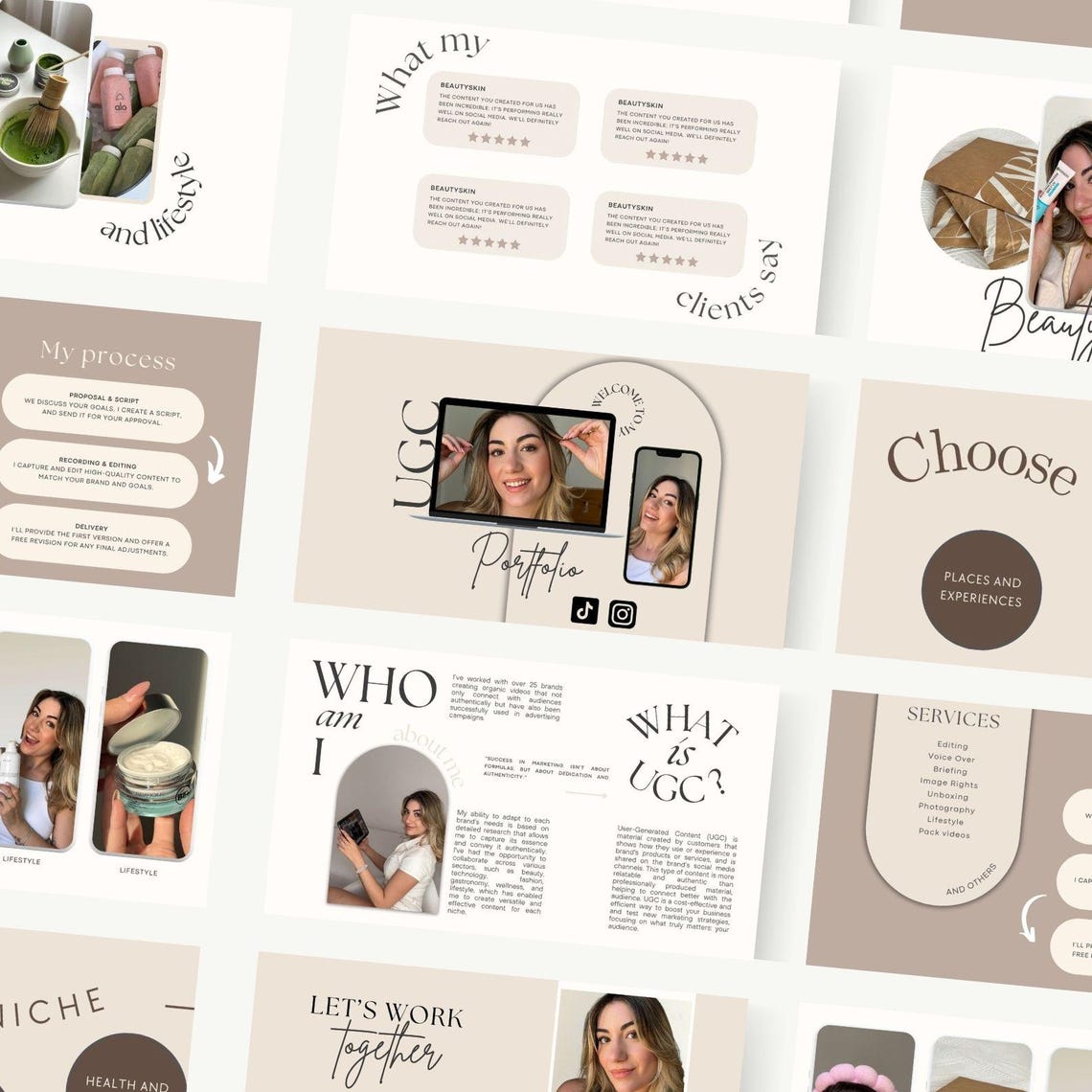 UGC Portfolio Template, Ugc Website, Ugc Template, Ugc Media Kit ...