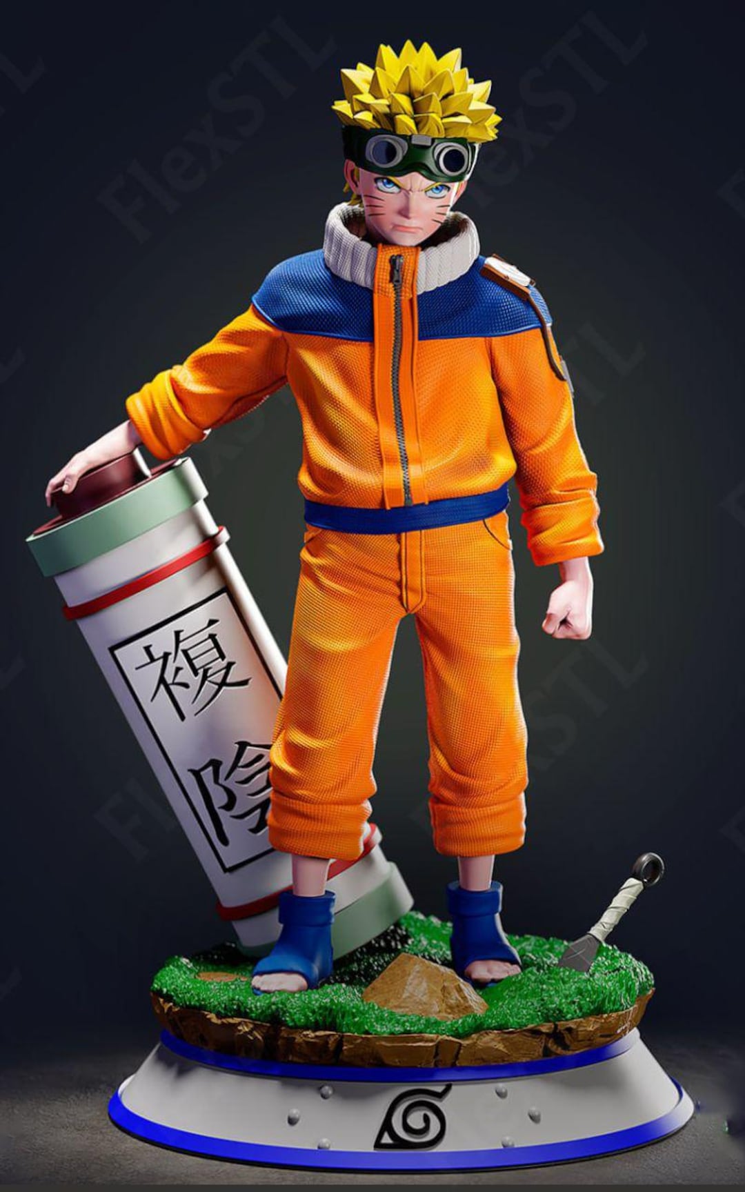 Uzumaki Naruto STL File - 3D Printable Anime (digital Download) - Etsy