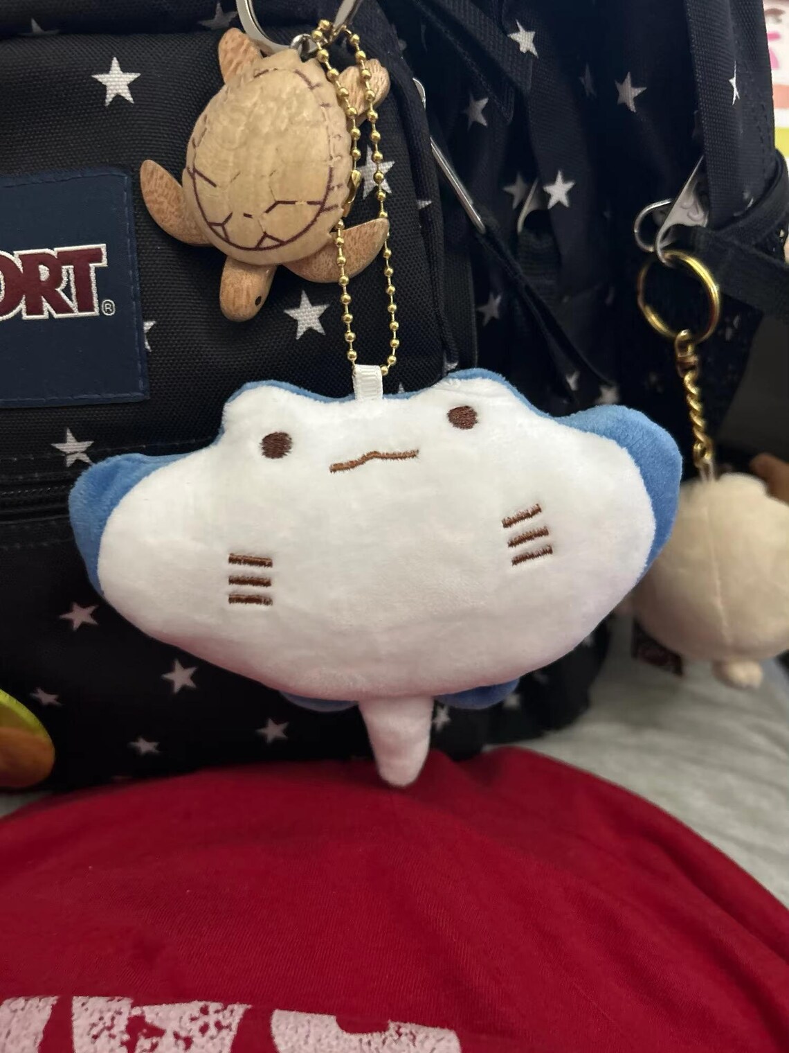 Manta Ray Plush Keychain - Etsy