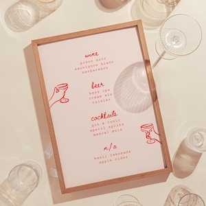 Drink Menu Template | Colorful, Whimsical, Hand Drawn Illustrations ...
