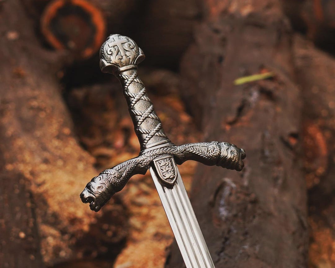 Handmade King Richard Lionheart Sword | Stainless Steel Cosplay Replica ...