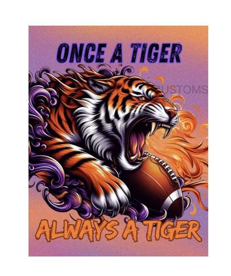 Once a Tiger, Always a Tiger, 2 PNG Files - Etsy