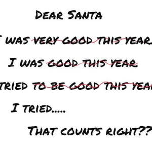 Dear Santa, I Tried to Be Good. SVG, PNG. Christmas Holiday - Etsy