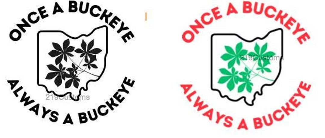 Once a Buckeye, Always a Buckeye. 2 SVG Files - Etsy