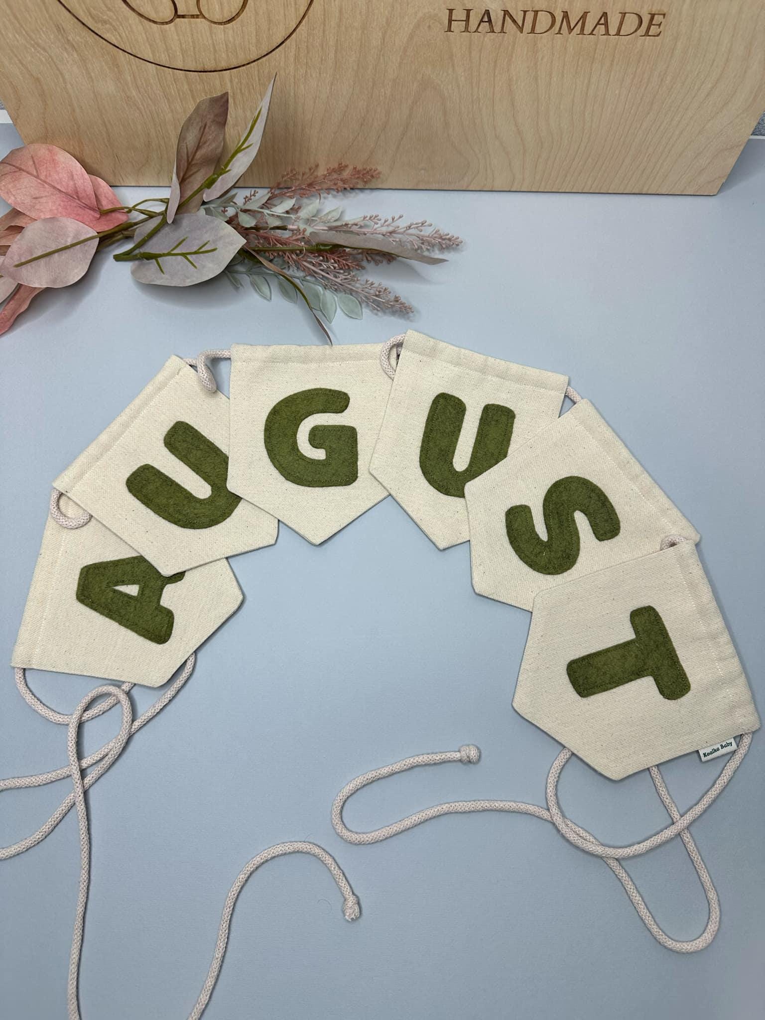 Custom Felt Name Garland – Personalized Banner for Nursery or Kids Room ...