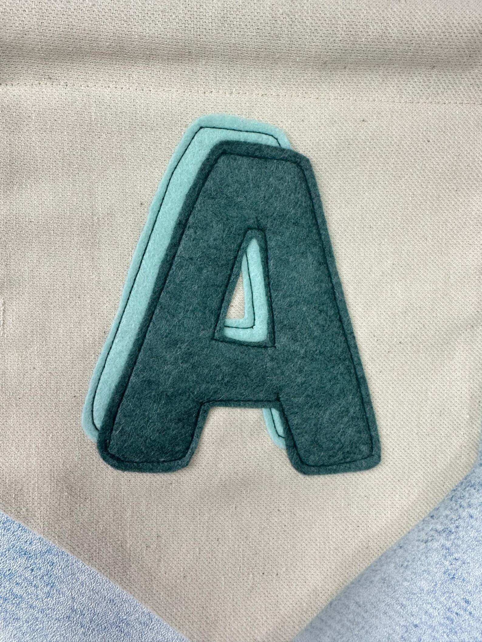 Personalized Initial Banner, Custom Fabric Letter Wall Hanging, Kids ...