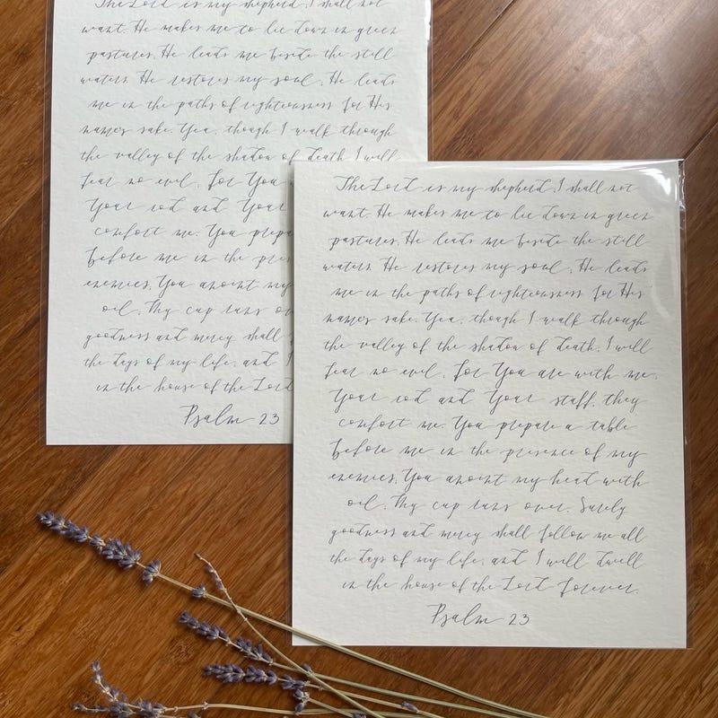 Calligraphy Bible - Etsy