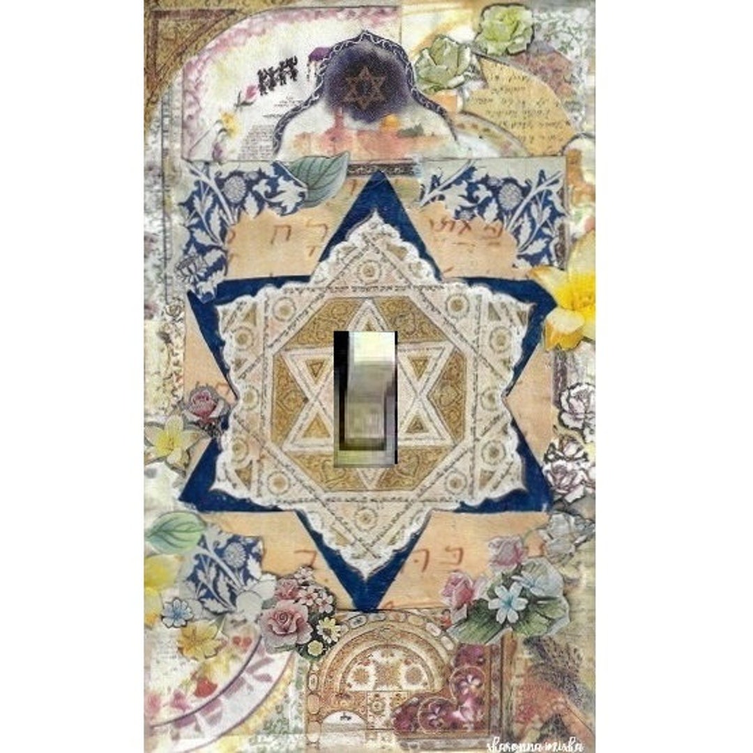 Original Light Switch Plate Star of David Ketuba Judaica - Etsy