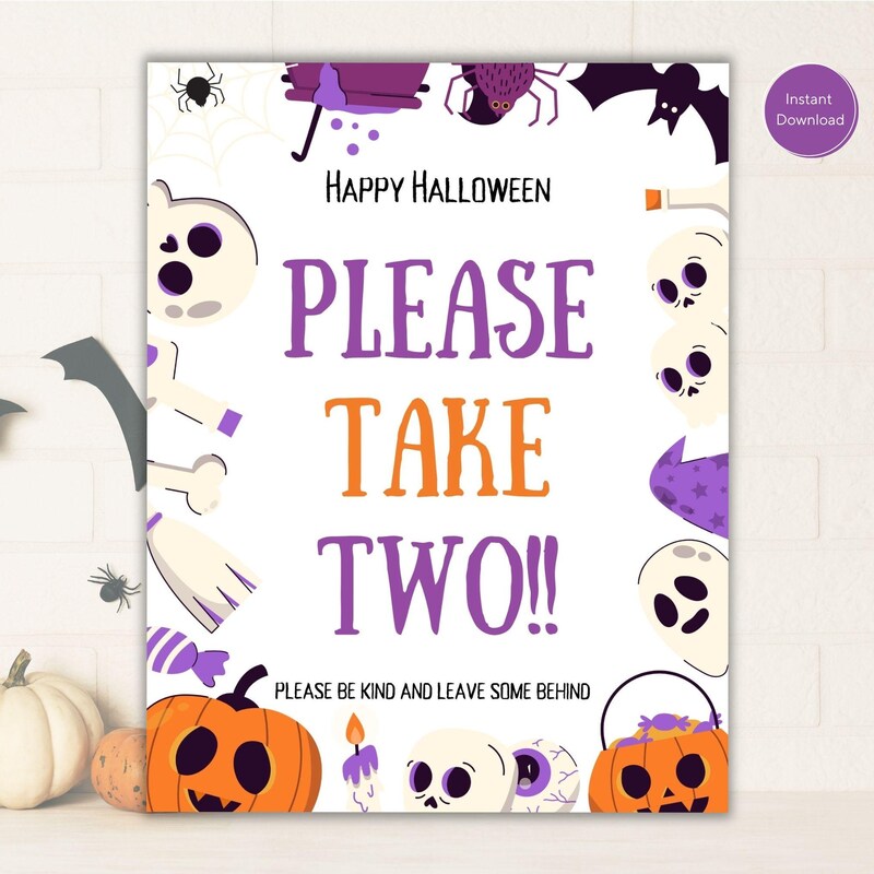 Halloween Candy Sign - Etsy