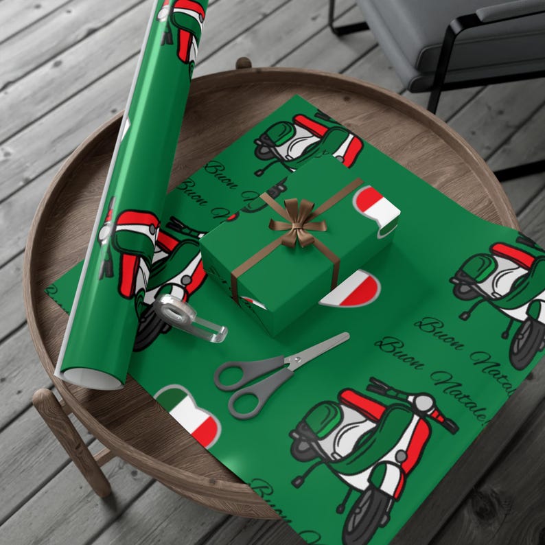Italian Wrapping Paper I Italian Christmas Wrapping Paper I Buon Natale ...